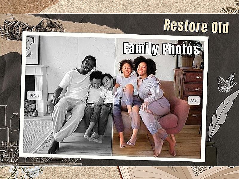 Restore Old Family Photos with Photoshop and Image Colorizer (Step by ...